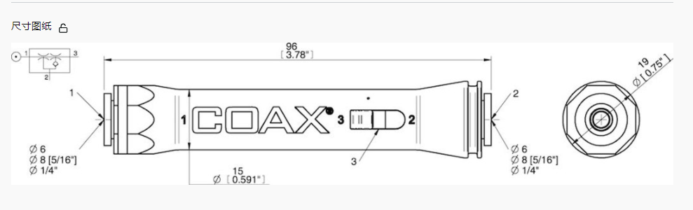 0122897派亚博分布式真空发生器piINLINE vacuum generator MINI Pi,8-8mm-派亚博吸盘piab发生器-广东诚建电气科技有限公司：专注工业自动化
